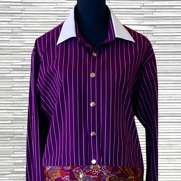 Sean John | Jackets & Coats | Upcycled Majestic Plum Shacket | Poshmark